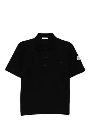 Moncler Moncler Logo Embroidered Polo Shirt No