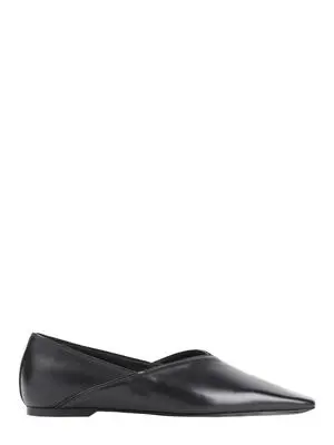 TOTEME Square-toe Flats - Black