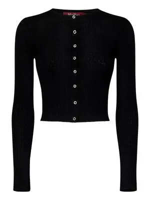 Max Mara Long-sleeved Cardigan - Black