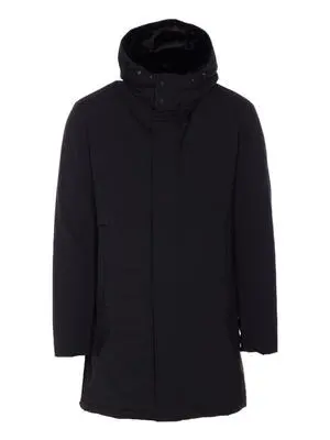 Herno Hooded Padded Coat - Black