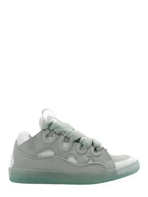 LANVIN Curb Lace-up Sneakers - Gray