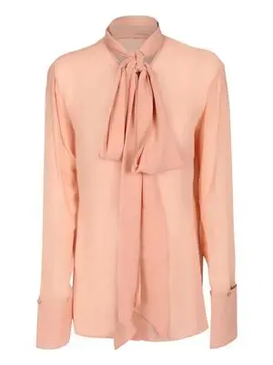 Acne Studios Tie-neck Shirt - Nude
