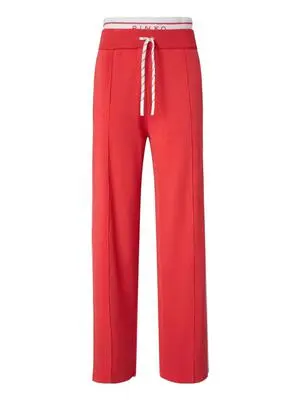 Pinko Logo-waistband Track Pants - Red