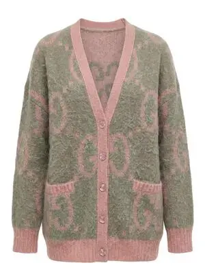 GUCCI Reversible GG Jacquard Cardigan