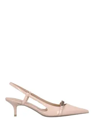 Pinko Chain-linked Slingback Pumps - Nude