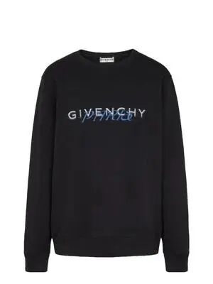 Givenchy Logo Printed Crewneck Sweatshirt - Black
