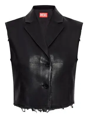 DIESEL® G-baryt Raw Finish Vest - Black
