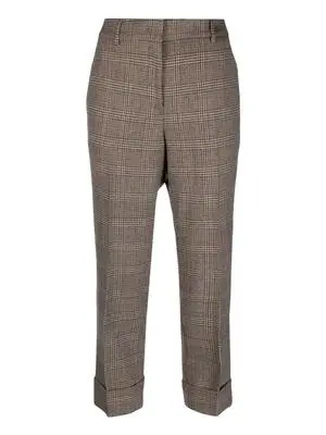 INCOTEX Incotex Plaid Tailored Trousers
