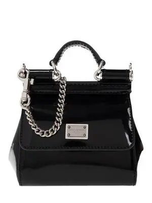 Dolce & Gabbana X Kim Logo-plaque Foldover Top Mini Bag - Black