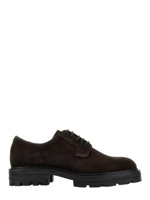 Hogan Suede Lace Up Shoes - Brown
