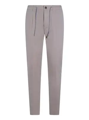 Eleventy Eleventy Drawstring Tapered Pants Gray
