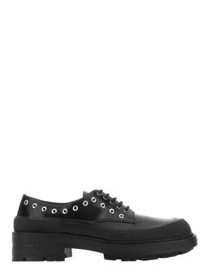 Alexander McQueen Studded Detailed Lace-up Shoes - Black
