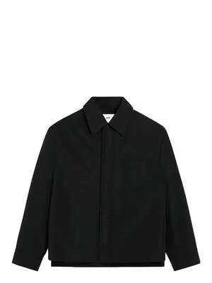 Ami Padded Snap-front Jacket - Black