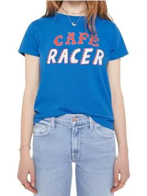 MOTHER The Sinful Short Sleeve T-shirt - Blue