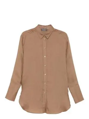 Lorena Antoniazzi Ramie Shirt - Camel Brown