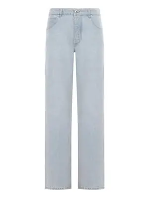 Bottega Veneta Bottega Veneta Straight Leg Boyfriend Jeans Gray