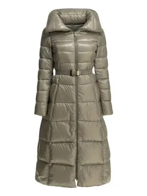 HERNO Herno Belted Long Quilted Shiny Jacket