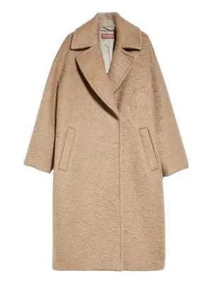 Max Mara Freshly Cut Wool Long Coat - Brown