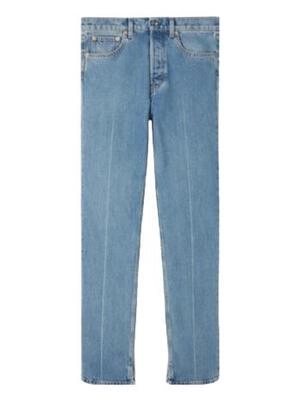 Gucci Straight-leg Jeans With Side Slits - Blue