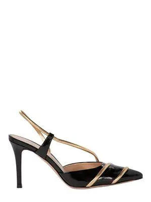 GIANVITO ROSSI Gianvito Rossi High-Heeled Pointed Toe Slingbacks With Stiletto Heel And Contrasting Details