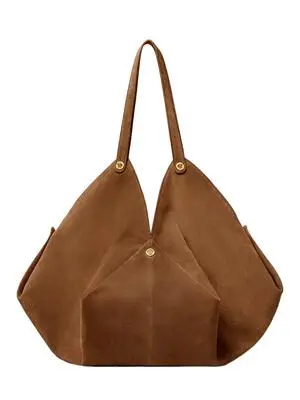 Versace Protea Large Tote Bag - Brown  Gold
