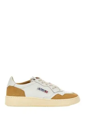 AUTRY Perforated Low-top Sneakers - Nude