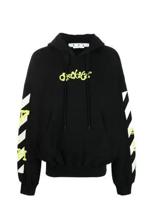 Off-White Diag Arrows Logo Hoodie - Black