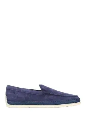 TOD'S Round Toe Slip-on Loafers - Blue