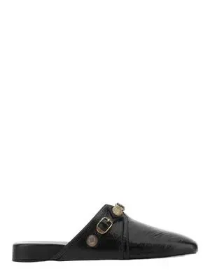 Balenciaga Studded Mule Slippers - Black