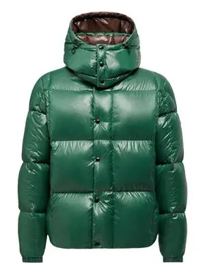 Moncler Parana Hooded Short Down Jacket - Emerald Green