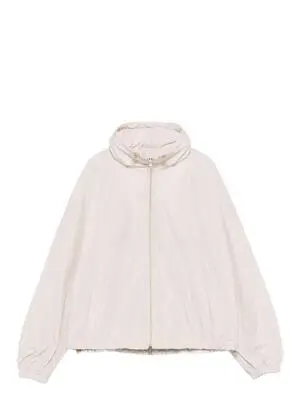 Herno Zip-up Jacket With Drawstring Hem - White