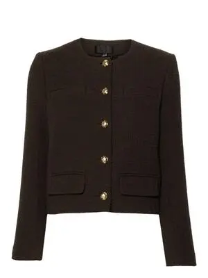NILI LOTAN Long-sleeved Casual Jacket - Espresso