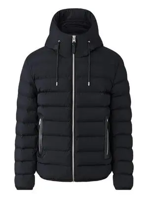 Mackage Matte Padded Down Jacket With Hood - Black