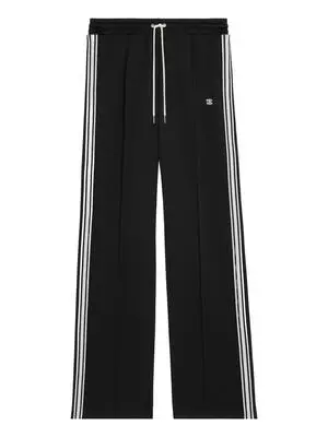 Celine Tracksuit Pants In Double Face Jersey - Black/white