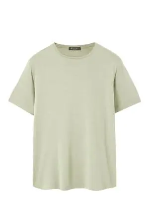 LORO PIANA Open-necked Black Shirt