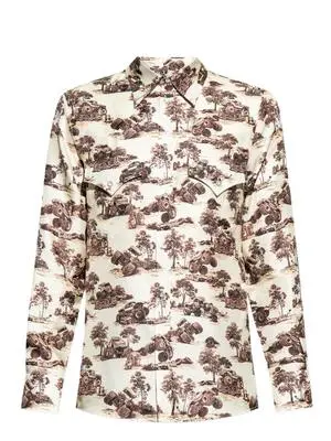 Dsquared2 Monster Truck-printed Buttoned Shirt - White