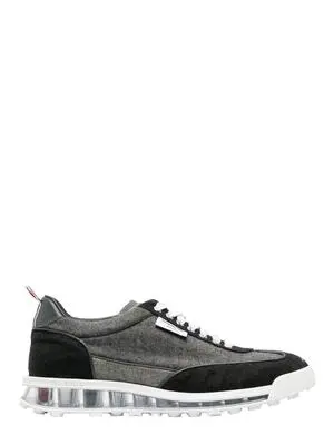 Thom Browne Tech Runner Lace-up Sneakers - Medium Gray