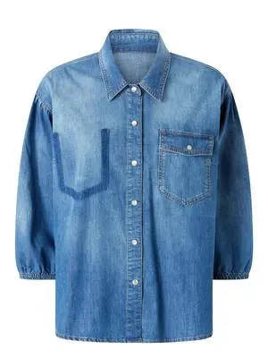Pinko Buttoned Denim Shirt - Blue