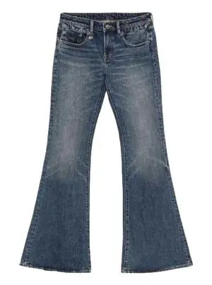R13 R13 Belt-Loop Flare Jeans Blue