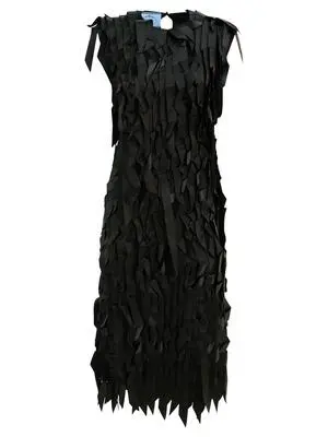 PRADA Prada Sable Crewneck Sleeveless Dress