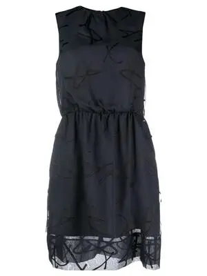 Armani Exchange Sleeveless Graphic Print Dress - No