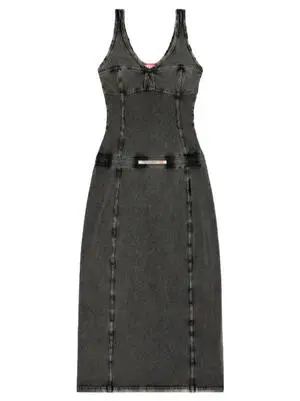 DIESEL® D-inny Sleeveless Midi Dress - Black