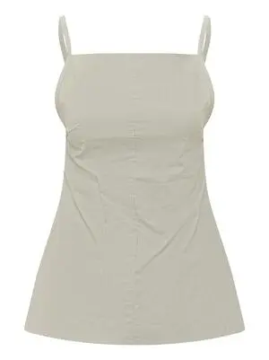 Studio Nicholson Sleeveless Zippered Apron Top - Gray