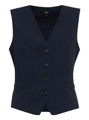 Theory Slim-fit Vest - Navy Blue