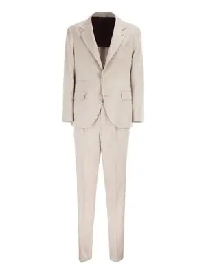 Brunello Cucinelli Two-button Pleated Suit - Nude