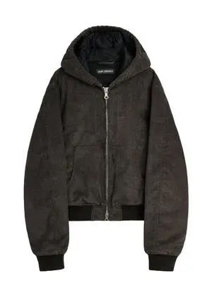 Our Legacy Long-sleeved Zip-up Hoodie - Black