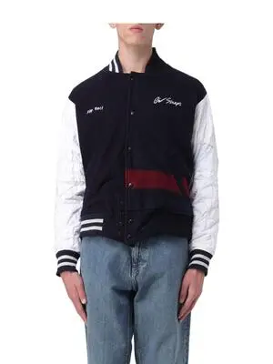 GREG LAUREN Slogan-embroidered Bomber Jacket - Black