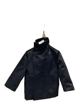 Rick Owens Long-sleeved Down Jacket With Standing Collar - Black