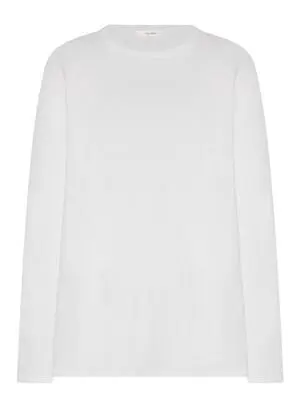THE ROW Long Sleeve Crewneck T-shirt - White
