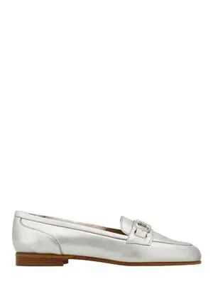 FERRAGAMO Gancini Ornament Loafers - Silver